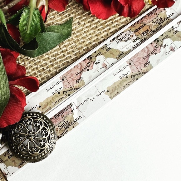 Office | Map Of Southern Europe France Romania The Black Sea Washi Tape ...